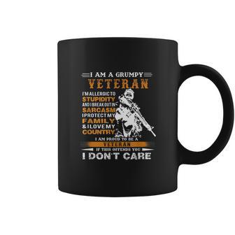 I Am A Grumpy Veteran | I Have Two Titles Veteran And Grumpy Coffee Mug ...