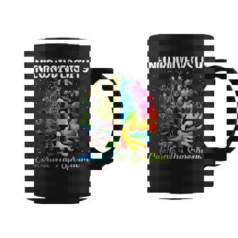 Neurodiversity Autism Spectrum Asd Adhd Rainbow Boho Coffee Mug | Mazezy