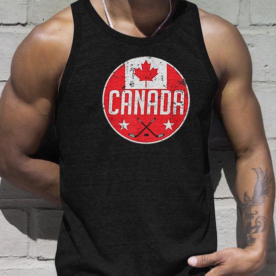 Size Canada Ice Hockey Flag Jersey Supporter Canadian Fan Gift V2 Men ...
