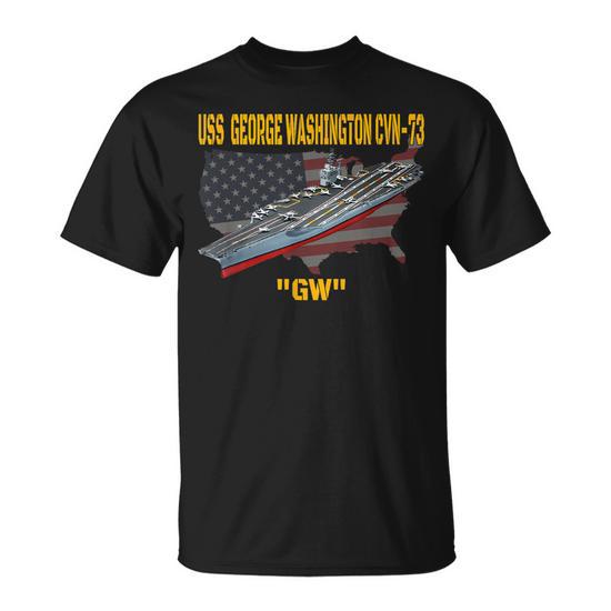 Uss George Washington Shirt USS George Washington CVN 73 Crest T Shirt