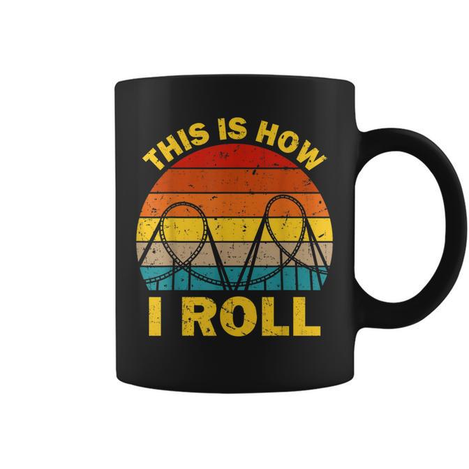 Vintage Retro Roller Coaster Amusement Park Lover Coffee Mug | Seseable