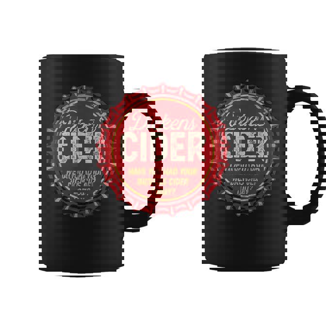 Dickens Cider - Fun Bottle Top Pun - Cheeky Innuendo Men's Back Print T ...