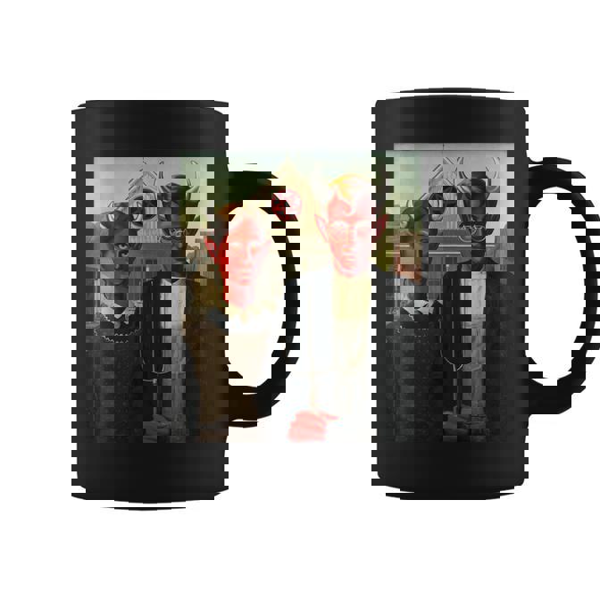 Baphomet Devil Demon Goat Pentagram Lucifer Goth 666 Satanic Coffee Mug ...