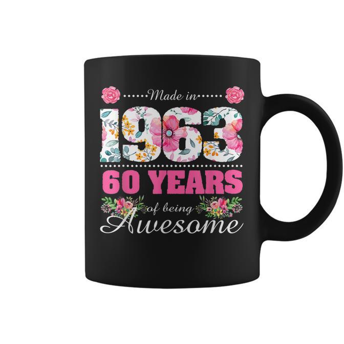 60 Year Old Made In 1964 Floral 60Th Birthday Women Coffee Mug | Mazezy