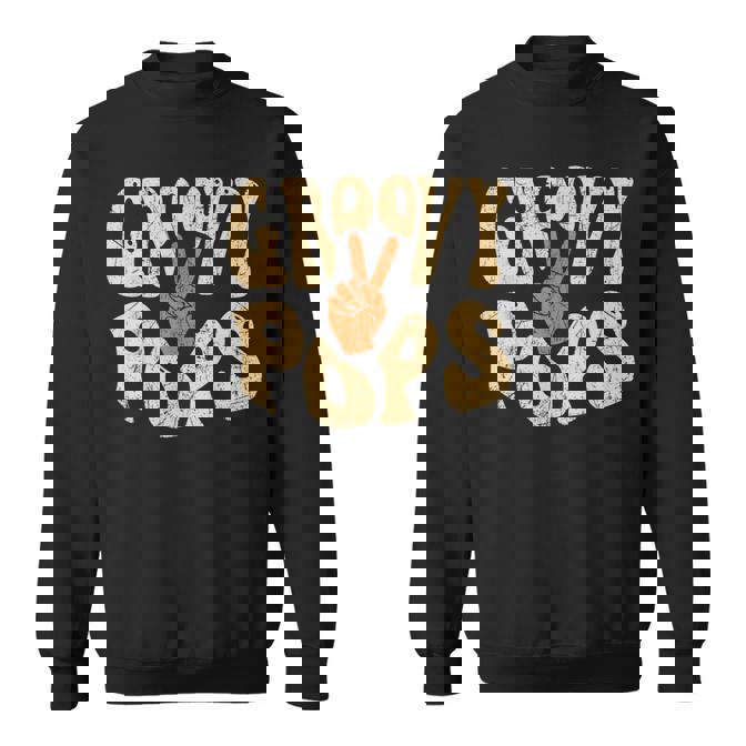 Mens Groovy Pops 70S Aesthetic Nostalgia 1970S Retro Dad Sweatshirt ...