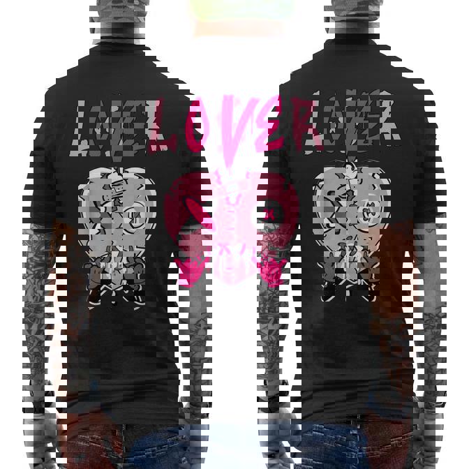 Pink Loser Lover Pink Drip Heart Plus Triple Pink Matching Men's T ...