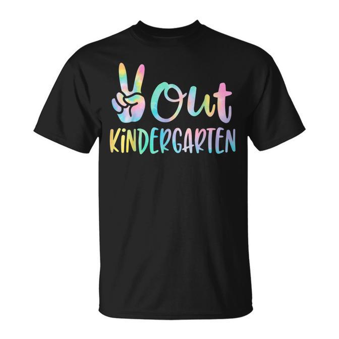 Peace Out Kindergarten Graduation Class Of 2024 Kid Boy Girl T-Shirt ...
