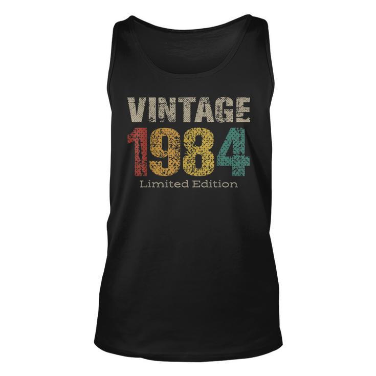 39 Year Old Vintage 1984 Limited Edition 39Th Birthday Tank Top | Mazezy