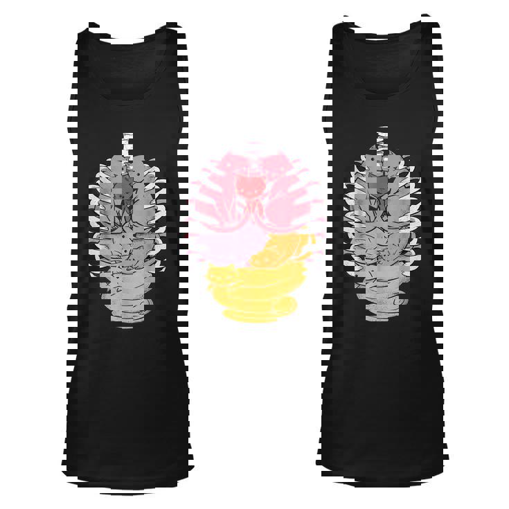 Human Anatomy Inspired Cat Organs Related Rib Cage Unisex Tank Top | Mazezy