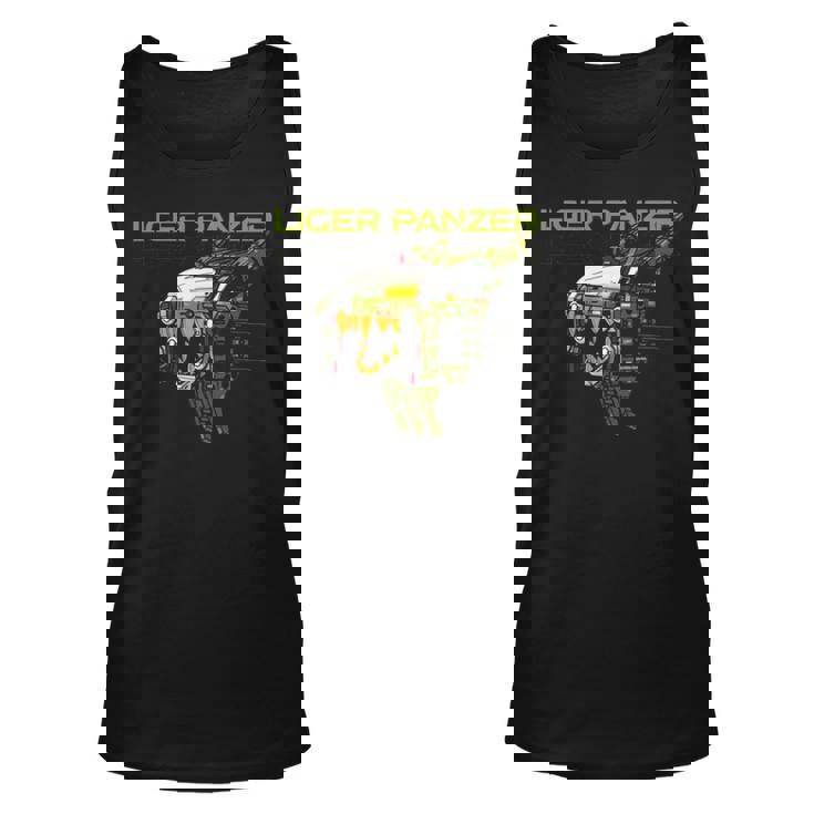 Liger Panzer Anime Illustration With Urban Graphic Zoids Tank Top | Mazezy