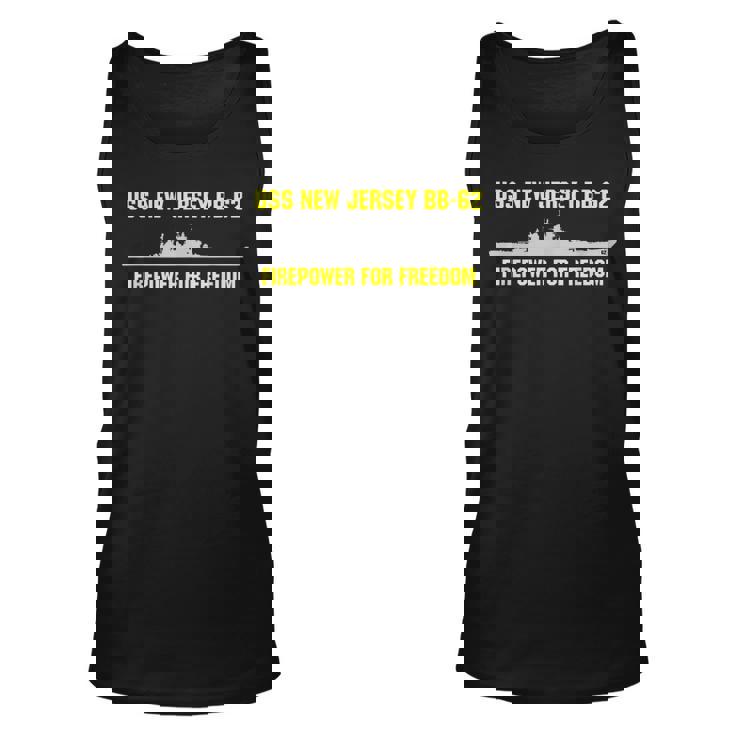 Uss New Jersey Bb-62 Unisex Tank Top - Seseable