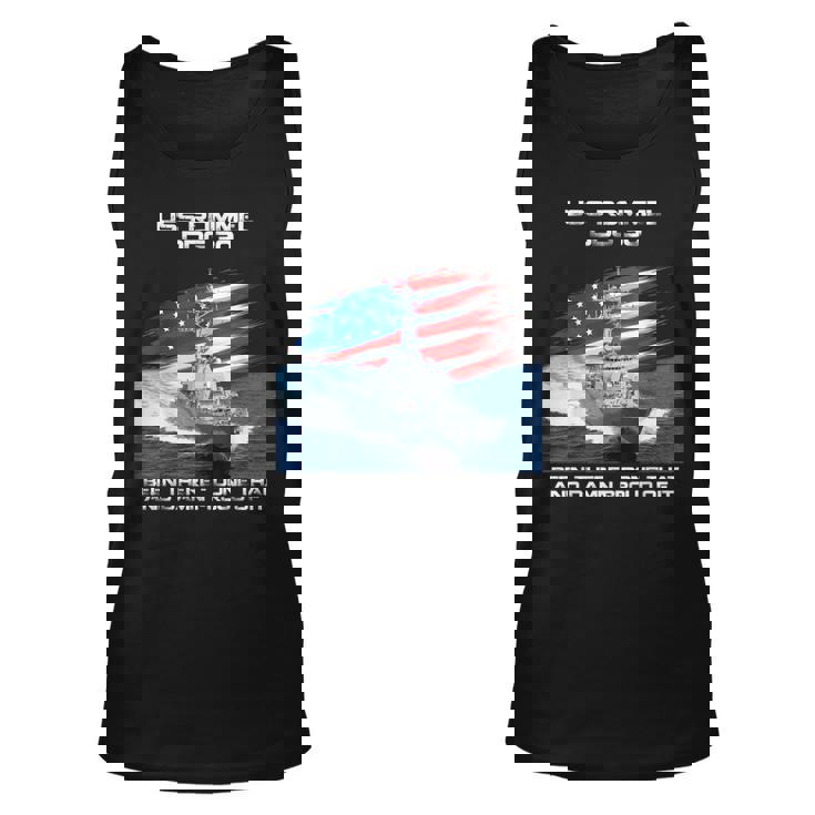 Uss Rommel Ddg-30 Destroyer Ship Usa Flag Veteran Father Day Unisex ...