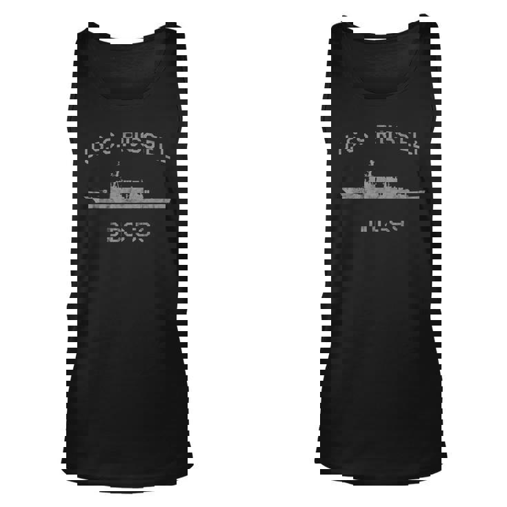 Uss Russell Ddg-59 Destroyer Ship Waterline Profile Hoodie | Seseable