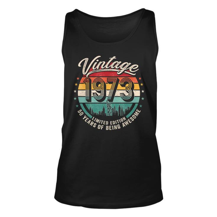 Mens Vintage 1973 Limited Edition 50 Year Old 50Th Birthday Tank Top ...