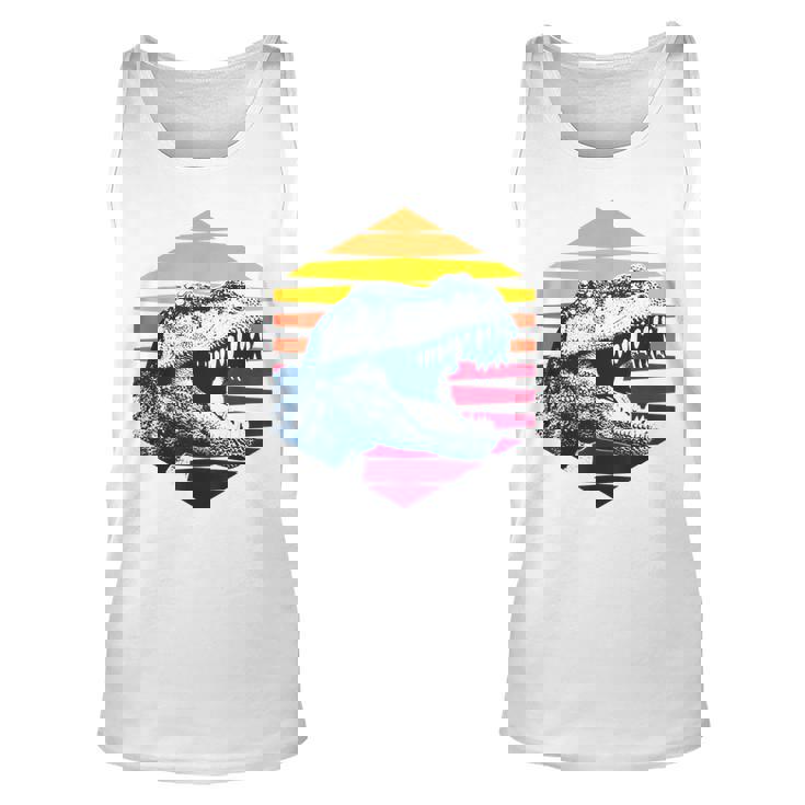 Retro Vintage T-Rex Tyrannosaurus Rex Hexagon Dinosaurus Unisex Tank ...