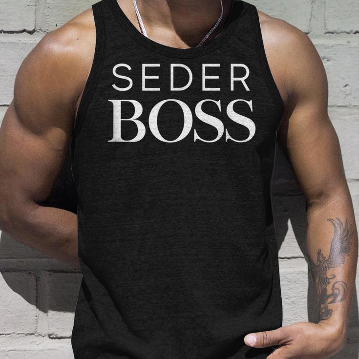 Passover Seder Boss Jewish Funny Pesach Matzah Four Sons Unisex Tank ...