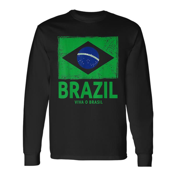 Brazilian Flag Idea For Men & Brazil Flag Heritage Men Women Long ...