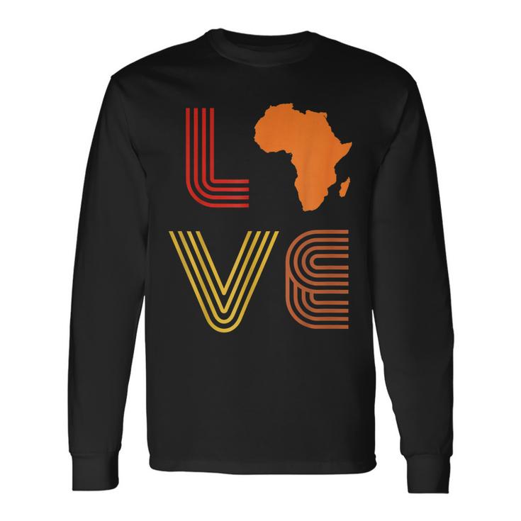 Africa Love African Land Map For Black History Month Pride Unisex Long ...