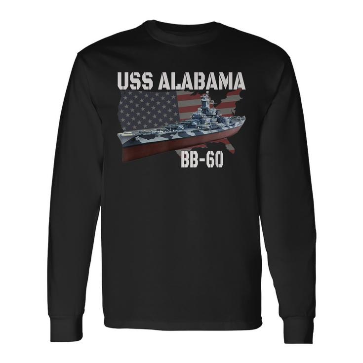 Ww2 American Battleship Uss Alabama Bb-60 Warship Veterans Unisex Long ...