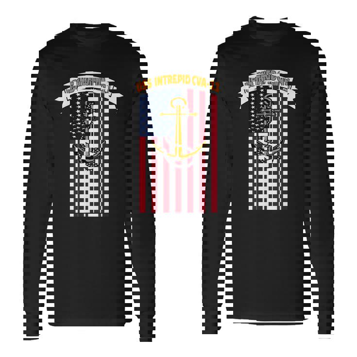 Aircraft Carrier Uss Intrepid Cva-11 Veteran Day Grandpa Dad Long ...