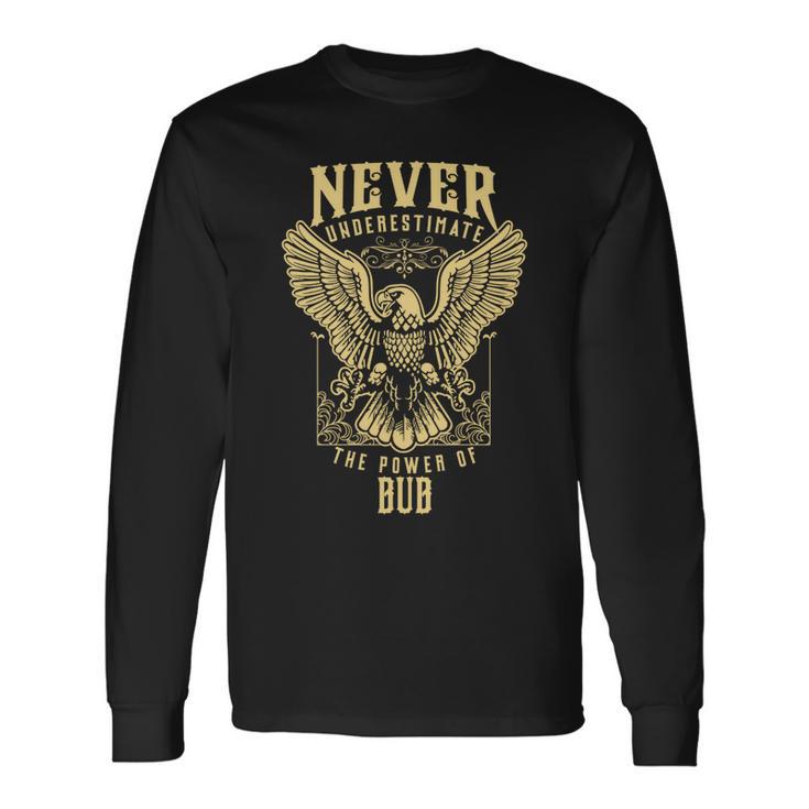 Bub Name Bub Name Crest V2 Long Sleeve T-Shirt - Seseable