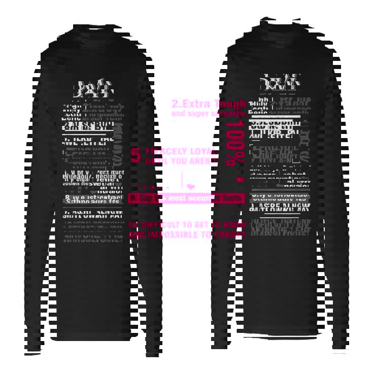 Dawn Highly Eccentric 10 Facts First Name Long Sleeve T-Shirt - Seseable