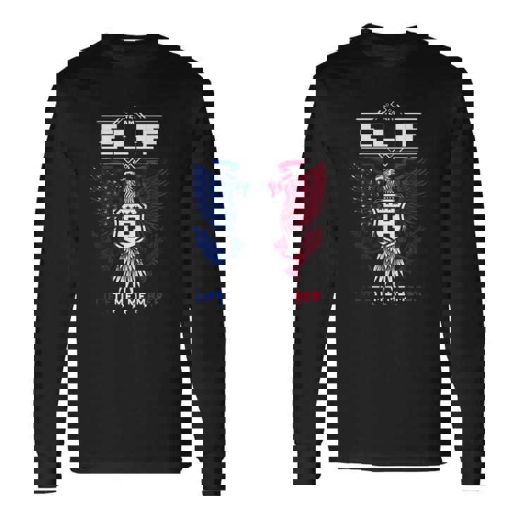 Elif Name Elif Eagle Lifetime Member Gif Long Sleeve T-Shirt - Seseable