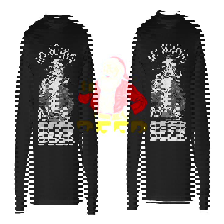 Ho Ho Hold My Beer Ugly Christmas Drinking Sweater Men Women Long