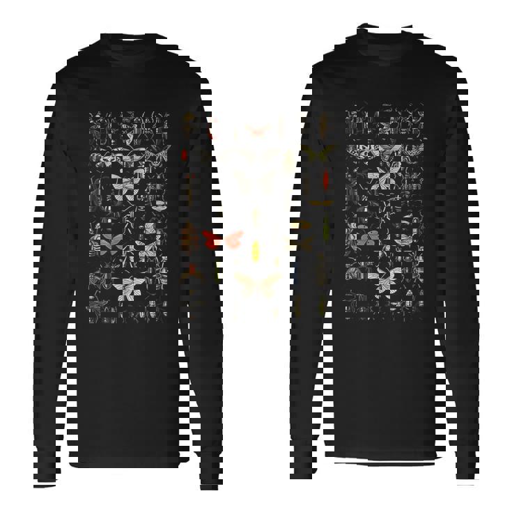 Insects Collection Species Bugs Chart Entomology Graphic Long Sleeve T ...