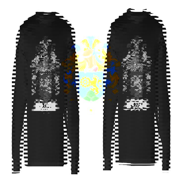 Miller Coat Of Arms Crest Long Sleeve T-Shirt - Seseable