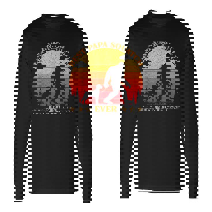 Sasquatch Dad Best Papa Squatch Ever Bigfoot Dad Fathers Day V4 Long ...