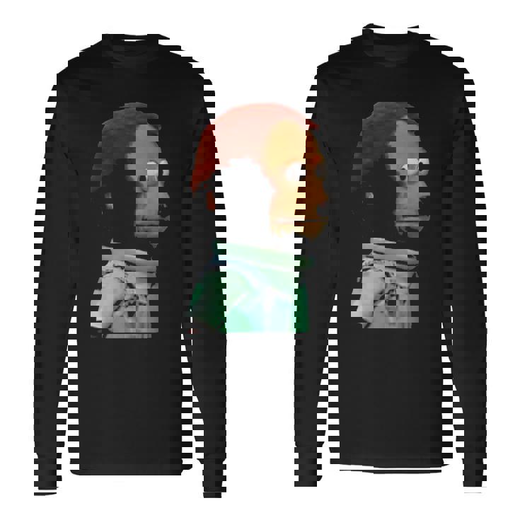 Solo Awkward Look Monkey Puppet Meme Long Sleeve T-Shirt | Seseable UK