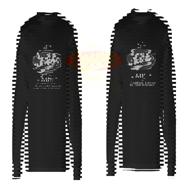 Sowa Name Sowa Name Crest V2 Long Sleeve T-Shirt - Seseable