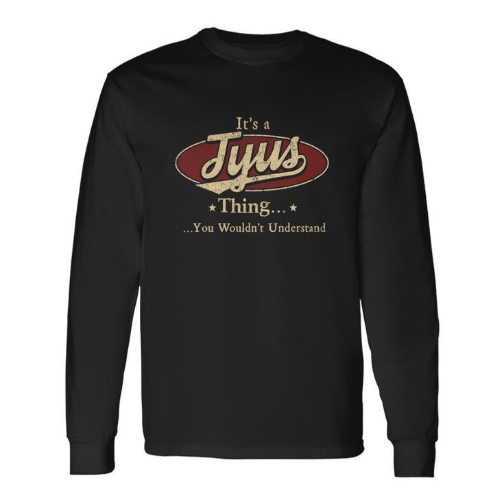 Tyus Name Tyus Name Crest V3 Long Sleeve T-Shirt | Seseable