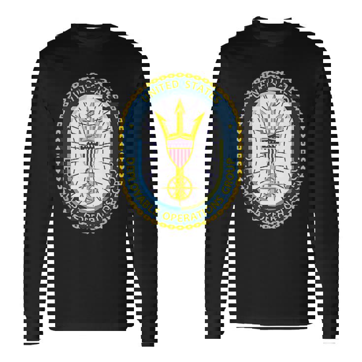 Us Coast Guard Deployable Operations Group Patch Long Sleeve T-Shirt ...