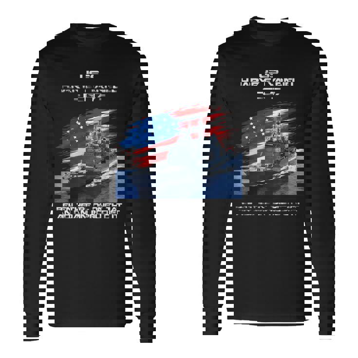 Uss Harry E Yarnell Cg-17 Class Cruiser American Flag T-Shirt - Seseable