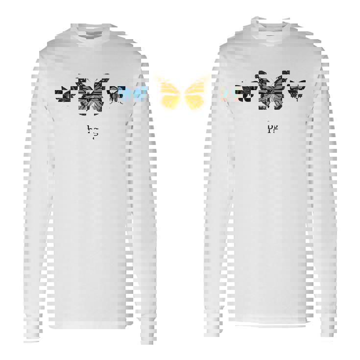 Big Pledge Rush Alumnae Sorority Vintage Butterflies Long Sleeve T ...