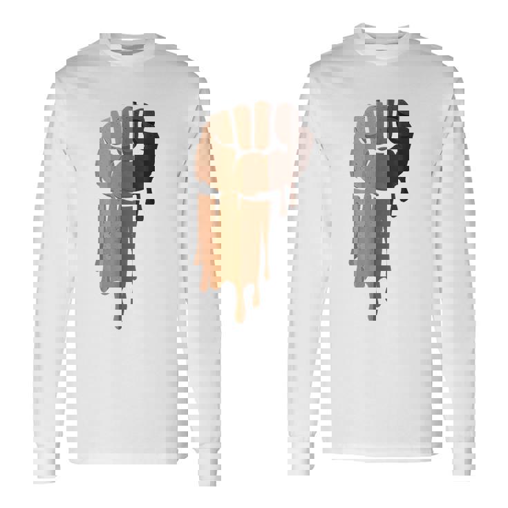 Inspiring Black Leaders Power Fist Hand Black History Month V4 Long ...