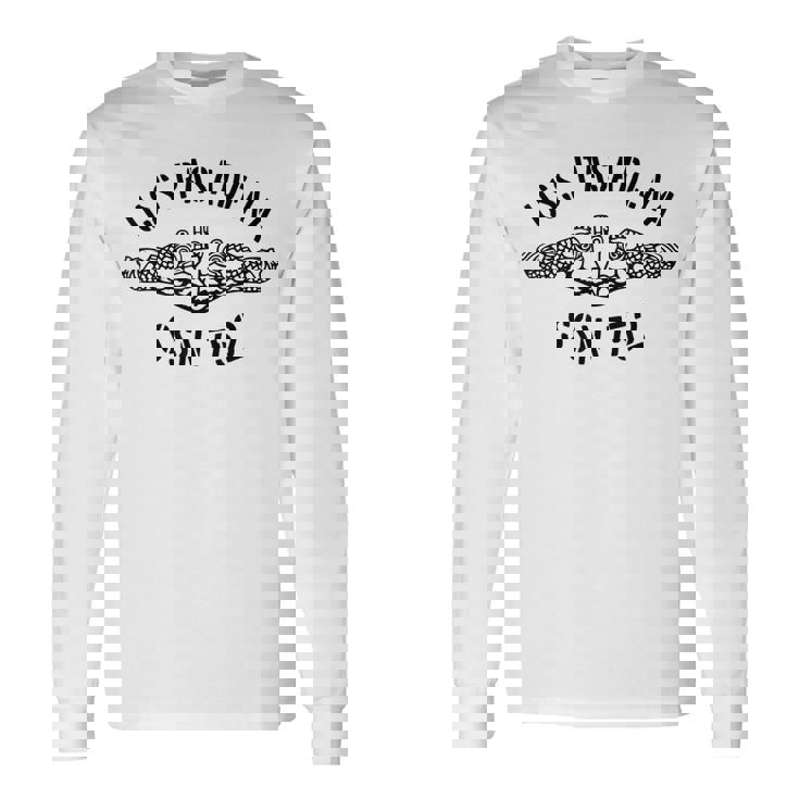 Uss Pasadena Ssn 752 Attack Submarine Badge Vintage Unisex Long Sleeve ...