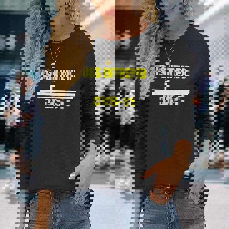 Uss Intrepid Cvs-11 Aircraft Carrier Sailor Veterans Day Long Sleeve T ...