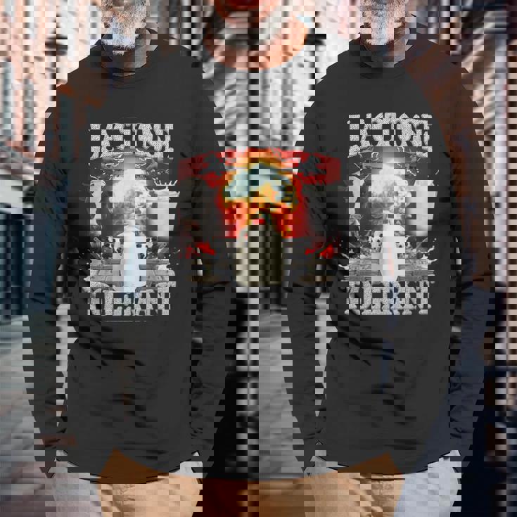 Lactose Tolerant Meme Long Sleeve T-Shirt | Mazezy