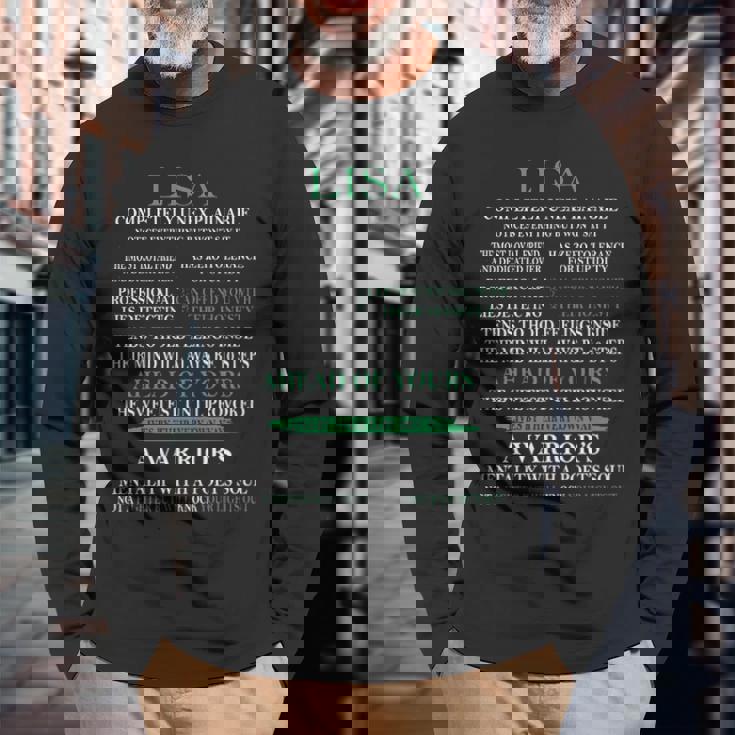 Lisa Name Lisa Completely Unexplainable Long Sleeve T-Shirt - Seseable