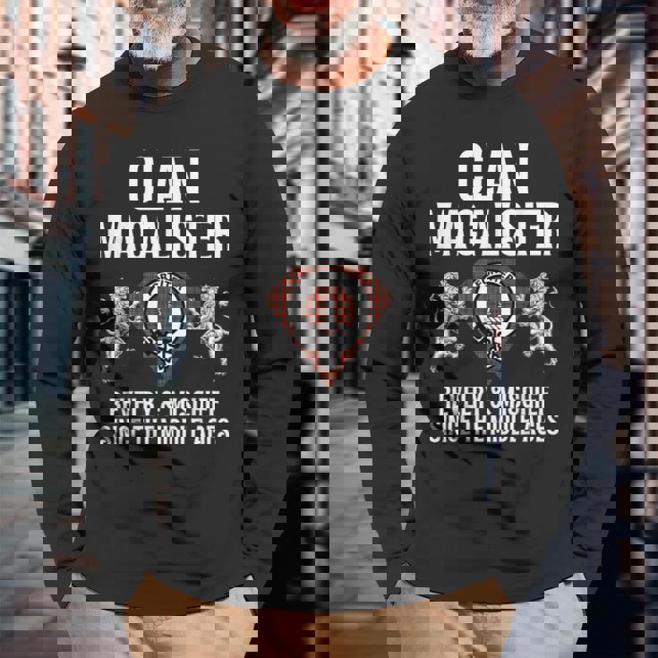 Macalister Clan Scottish Name Coat Of Arms Tartan Family Men Women Long ...