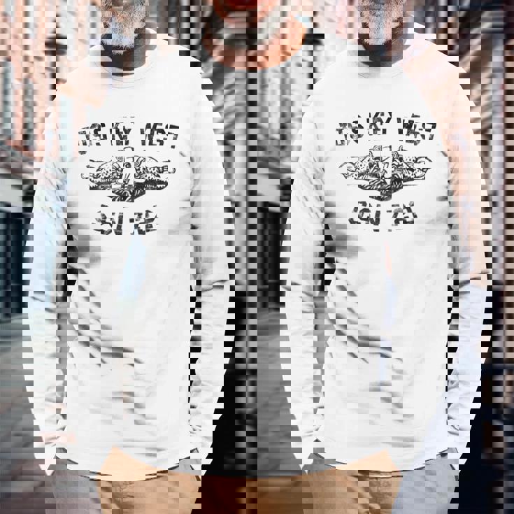 Uss Key West Ssn 722 Attack Submarine Badge Vintage Long Sleeve T-Shirt ...