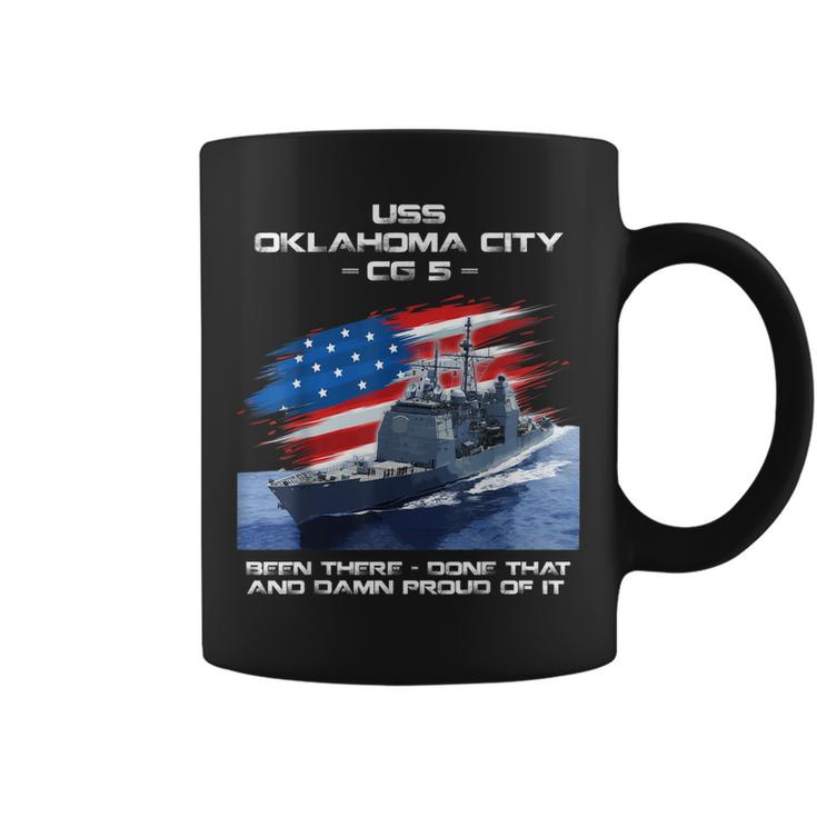 Uss Oklahoma City Cg-5 Class Cruiser American Flag Veteran Coffee Mug ...