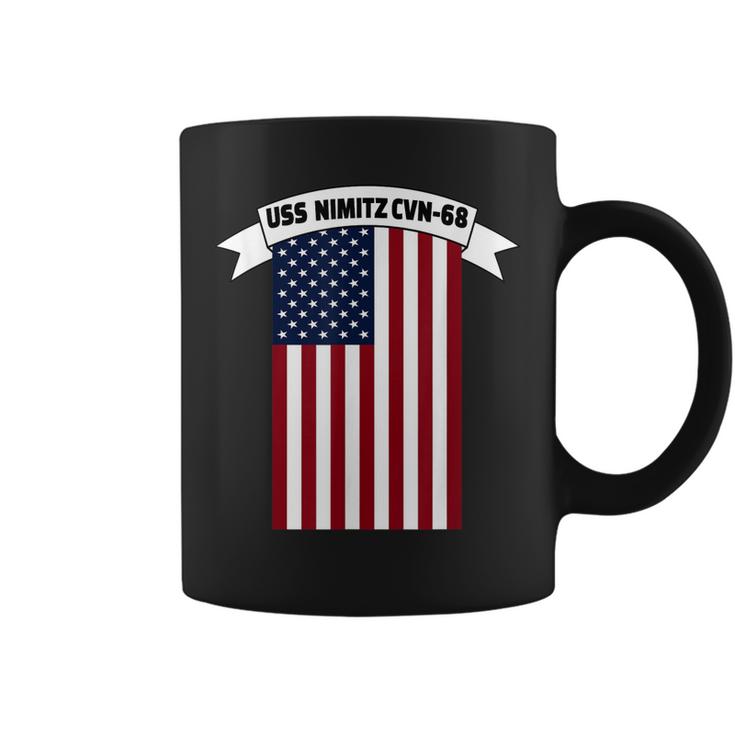 Uss Nimitz Cvn-68 Aircraft Carrier Veterans Day Fathers Day Coffee Mug ...