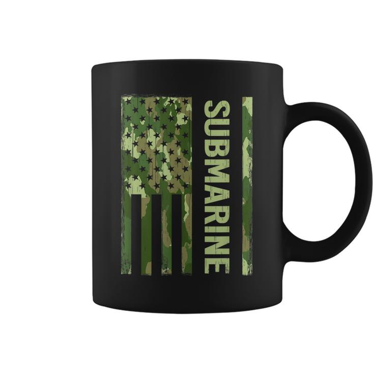 Usa Flag Submarine Veteran For Men Submarine For Men V2 Coffee Mug ...
