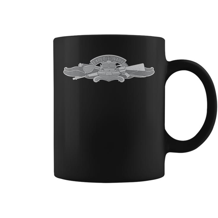 Mens Expeditionary Warfare Pin Navy Coast Guard Coffee Mug | Seseable