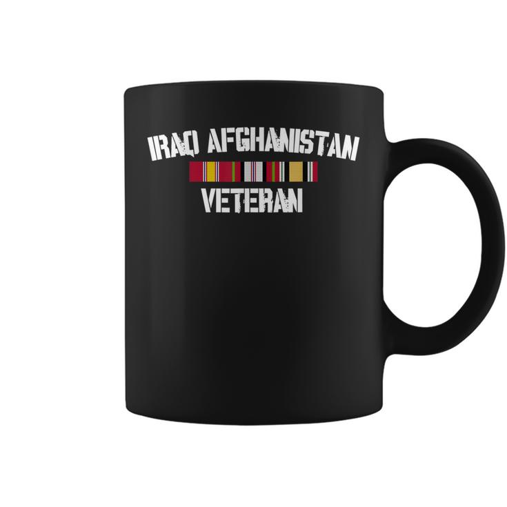 Iraq Afghanistan Veteran Pride Service Ribbon Coffee Mug | Seseable