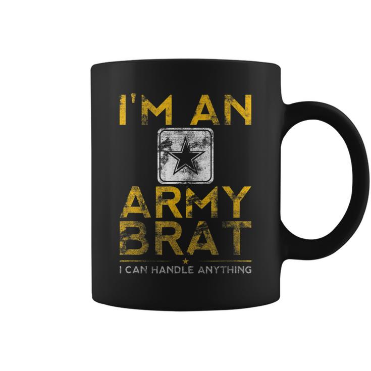 United States Army Brat I Can Handle Anything Coffee Mug | Seseable